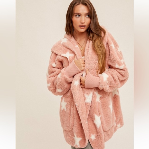 Hem & Thread | Jackets & Coats | 7 Star Print Hooded Jacket Wpockets ...